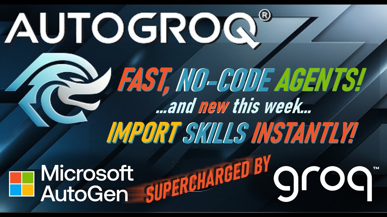 AutoGroq beta v6 : Now, we can add skills to Autogen agents with NO coding! - Method Lab AI